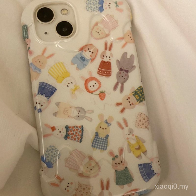 Phone Phone Case Suitable for iPhone Cartoon Cute Full Screen Rabbit ...