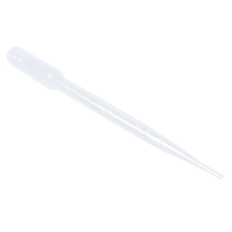 100 Pcs Laboratory Set Clear Plastic Graduated Pipette Droppers 3mL ...