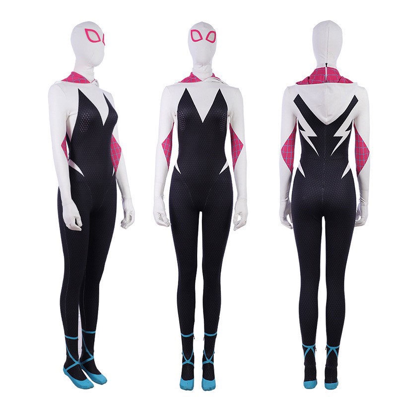 Gwen female Spider-Man cos Spider-Man parallel universe jumpsuit ...