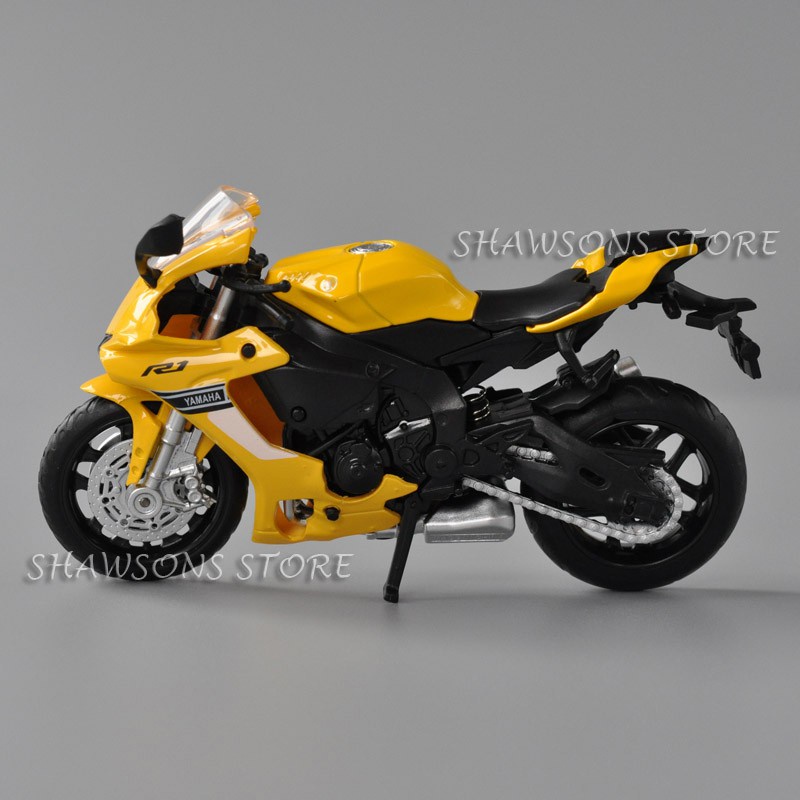1:18 Scale Diecast Motorcycle Model Toy Yamaha YZF-R1 Sport Bike ...