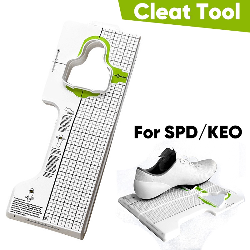 Mountain Road Bike Lock Shoe Measuring Tools Fit SPD/KEO Cleats ...