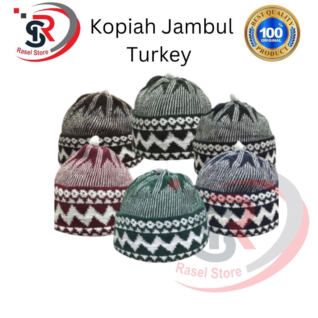 ORIGINAL Kopiah Jambul Turkey ORIGINAL Kopiah Turkey Jambol | Shopee ...