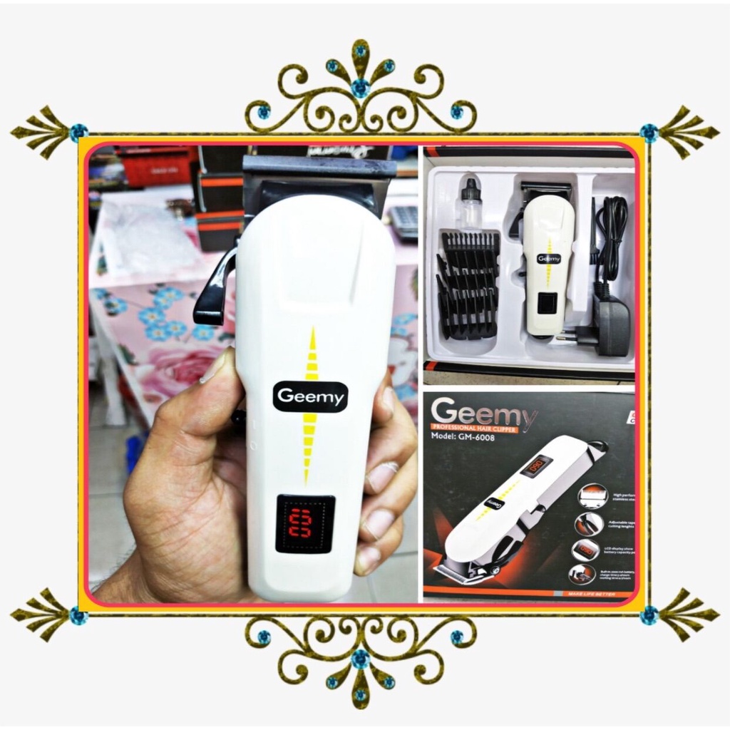 Geemy GM6008 original Professional Hair Clipper.(Ready Stock) | Shopee ...