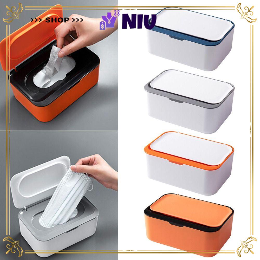 NIU Wet Tissue Box Portable Office With Lid Wipes Napkin Storage Box ...
