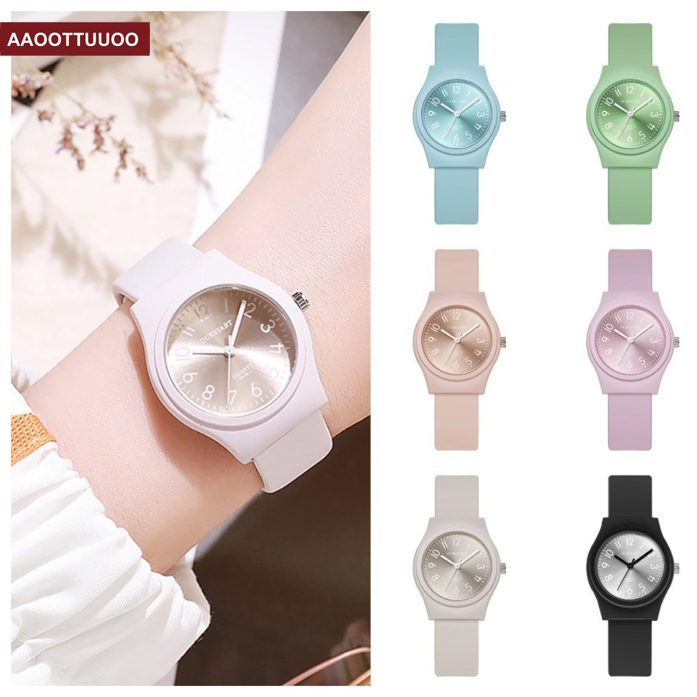 High Quality Candy Colored Women's Quartz Watch Simple and Fashionable ...