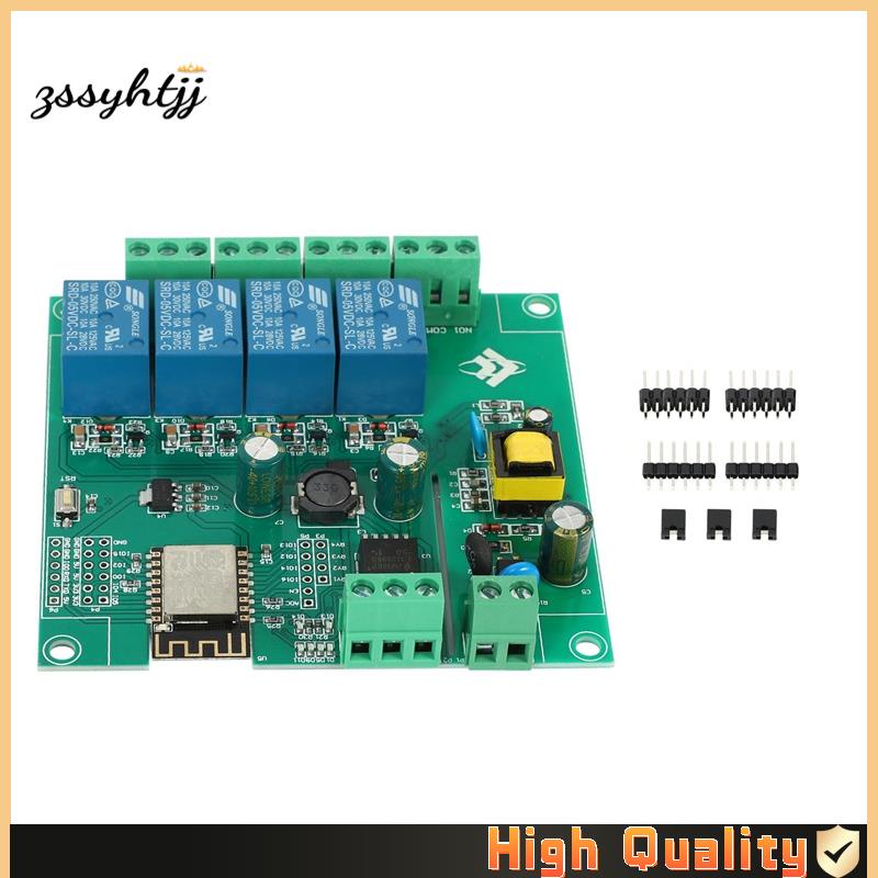 ESP8266 Wireless WIFI 4 Channel Relay Module ESP-12F Wifi Development ...