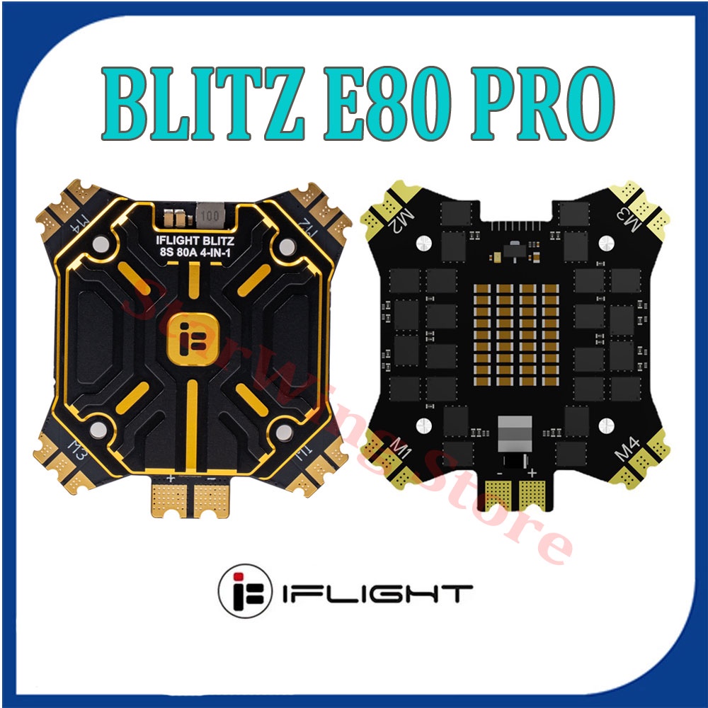IFlight BLITZ E80 Pro 4-IN-1 ESC (G2) with 35x35mm Mounting Holes for ...