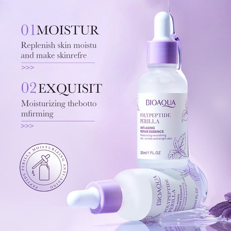 BIOAQUA Polypeptide Perilla Anti-Aging Repair Essence Hydrating ...