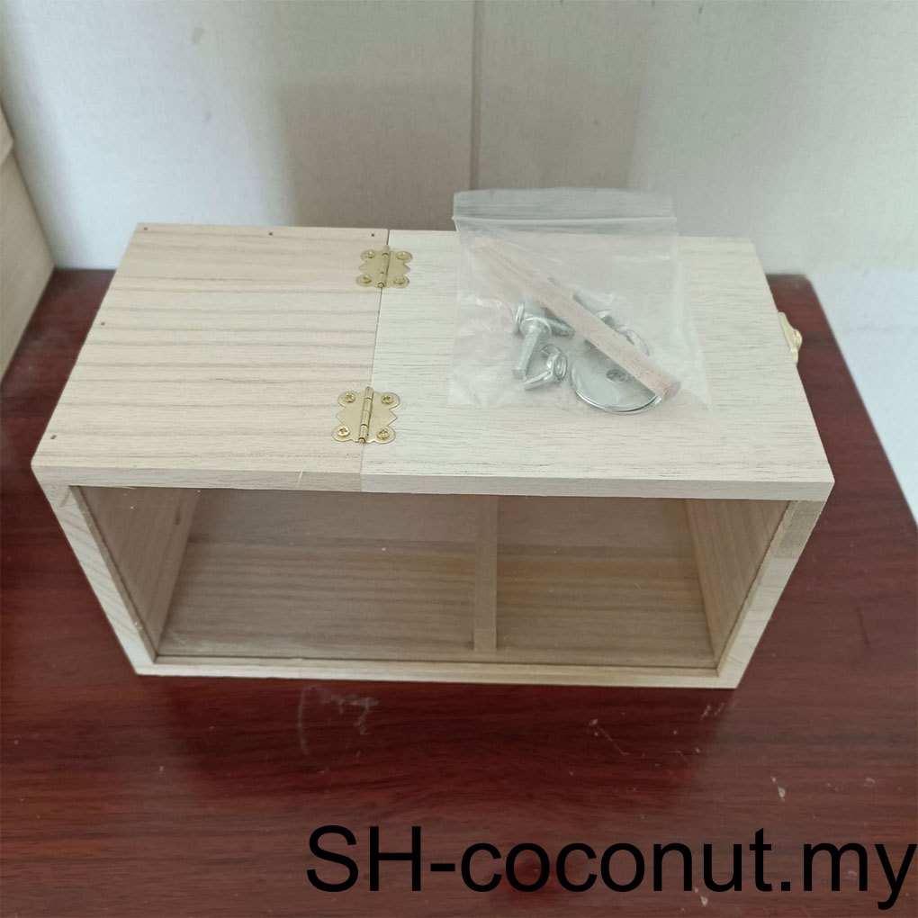 【Coco】 Bird Breeding Box For Cockatiel Easy Viewing And Natural Wooden ...