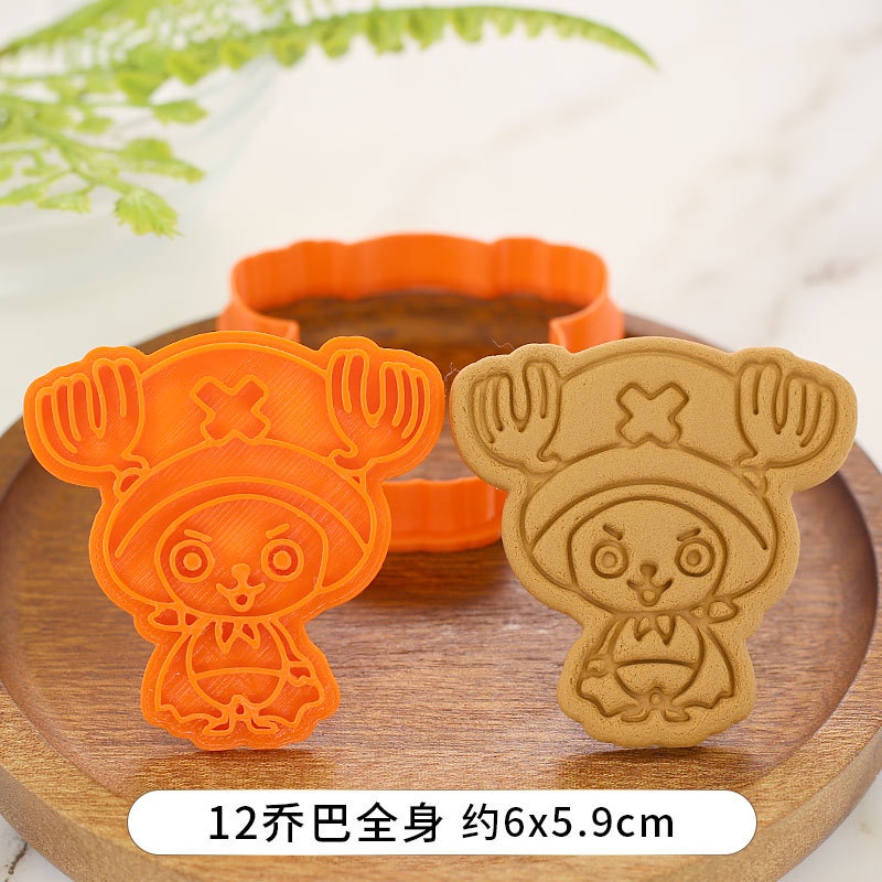 Cartoon One Piece Biscuit Mold Cookie Cutter Luffy Chopper 3D Cartoon ...