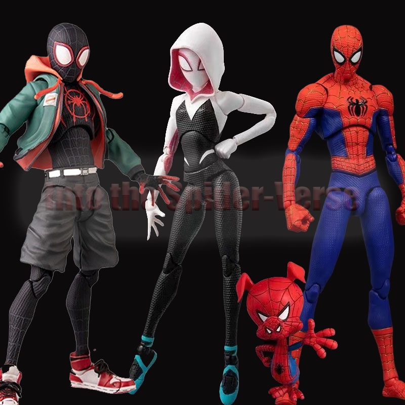 SpiderMan Into The Spider-Verse SV ACTION Spider Gwen Peter B Parker ...