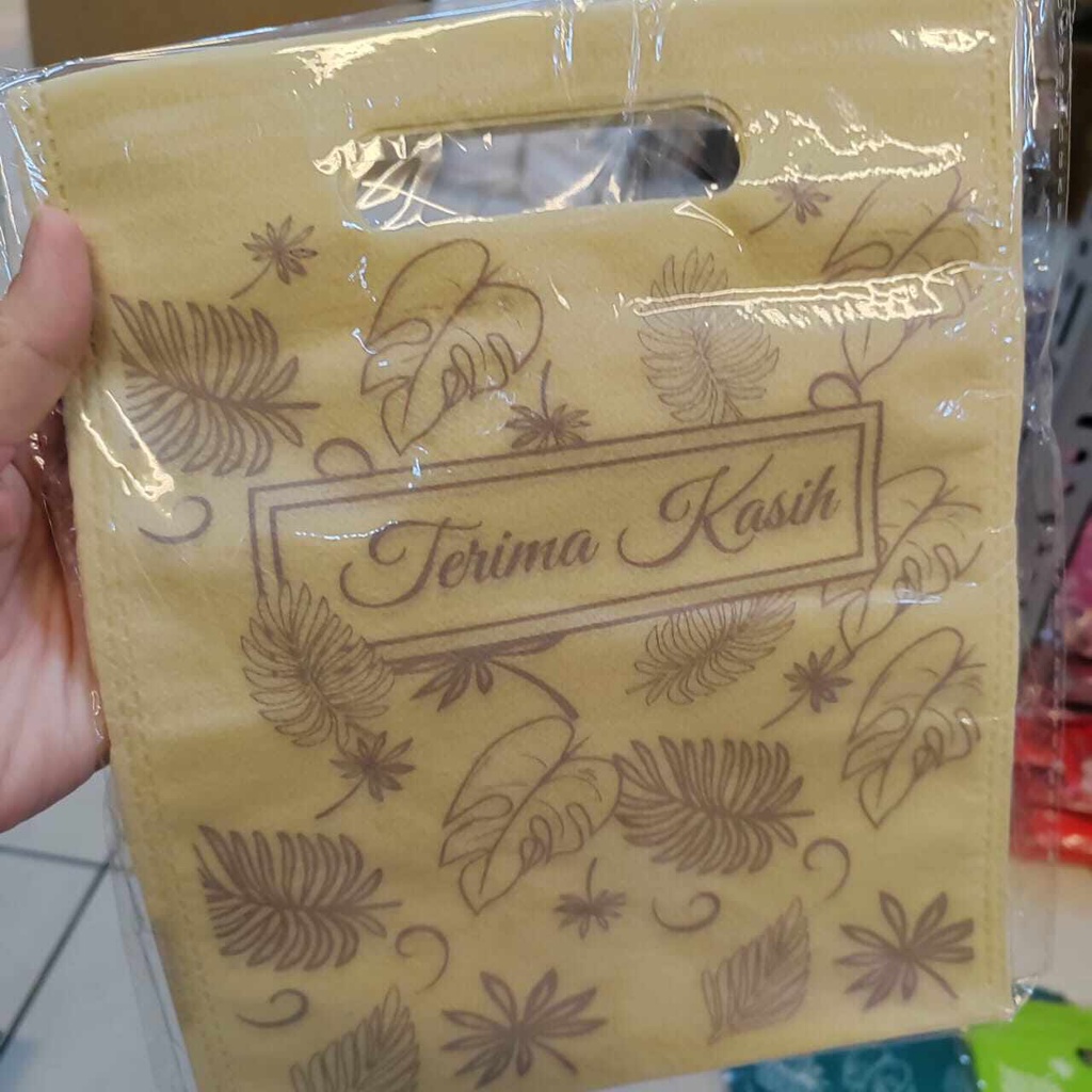 100pcs Beg Kain Beg Goodies Non-Woven Bag Beg Goodies Murah Gift Bag ...