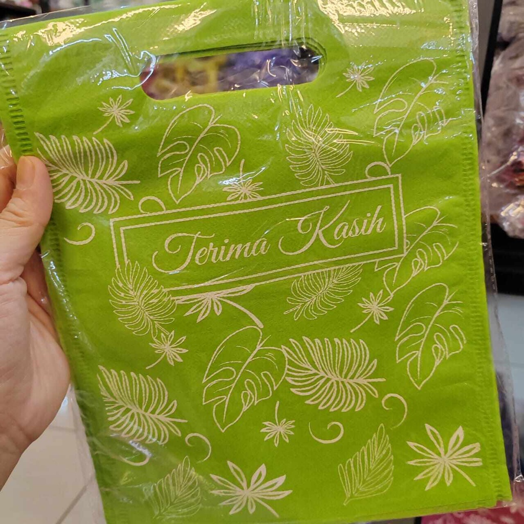 100pcs Beg Kain Beg Goodies Non-Woven Bag Beg Goodies Murah Gift Bag ...