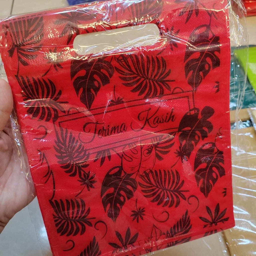 100pcs Beg Kain Beg Goodies Non-Woven Bag Beg Goodies Murah Gift Bag ...
