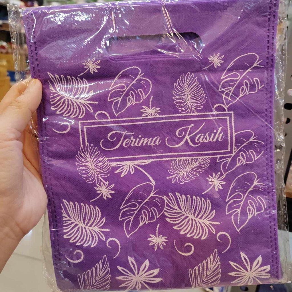 100pcs Beg Kain Beg Goodies Non-Woven Bag Beg Goodies Murah Gift Bag ...
