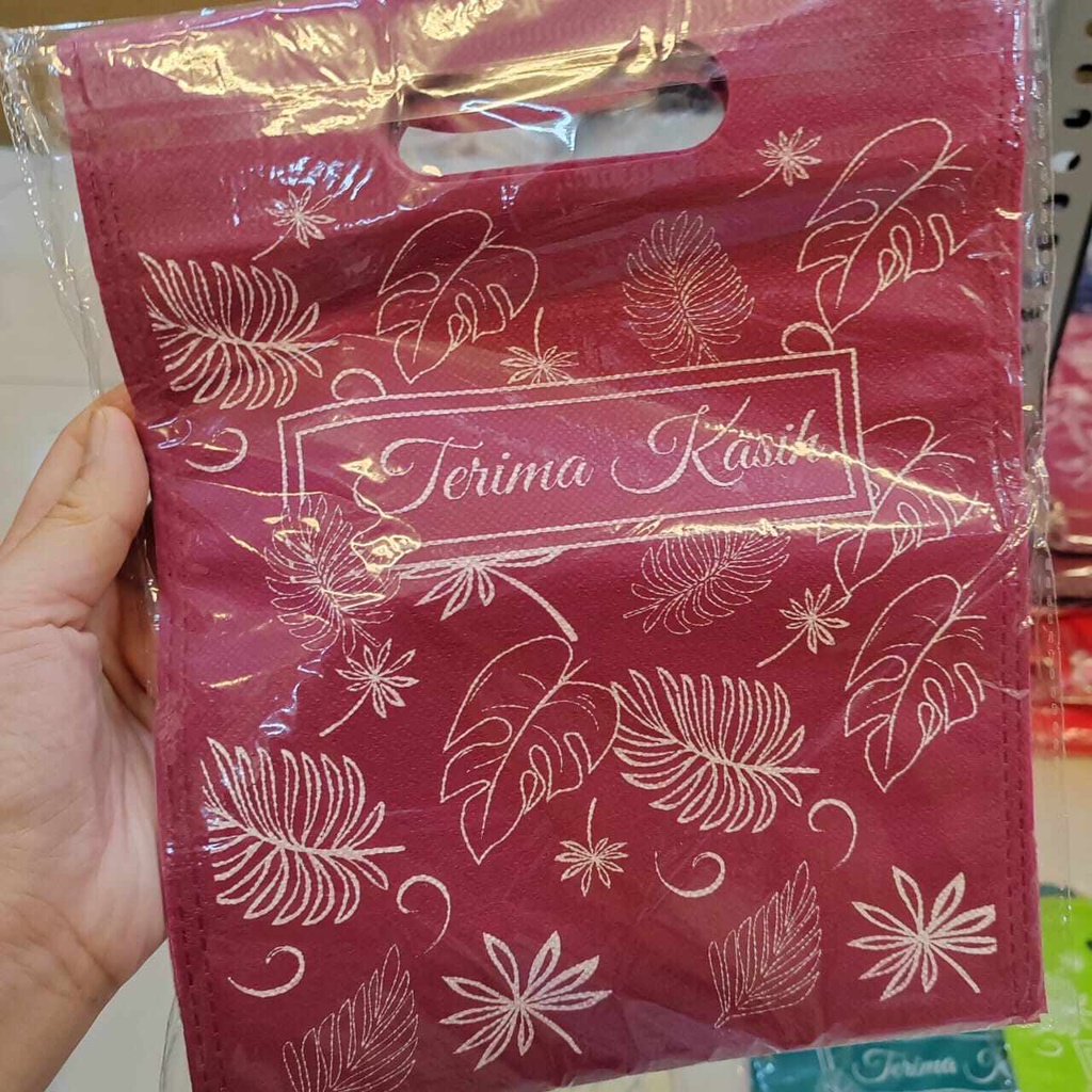 100pcs Beg Kain Beg Goodies Non-Woven Bag Beg Goodies Murah Gift Bag ...