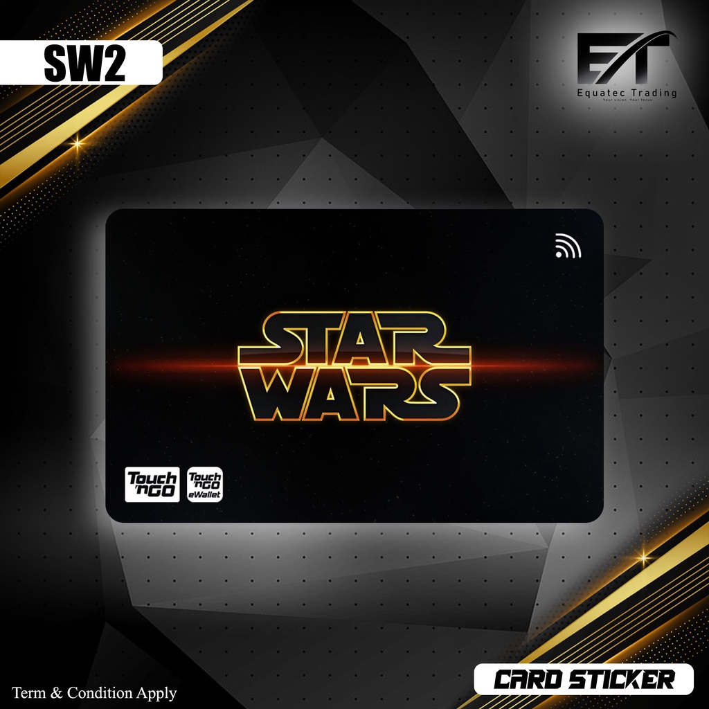 STAR WARS (Series 1)-Touch n Go NFC Sticker Skin CoverVinyl ATM Debit ...