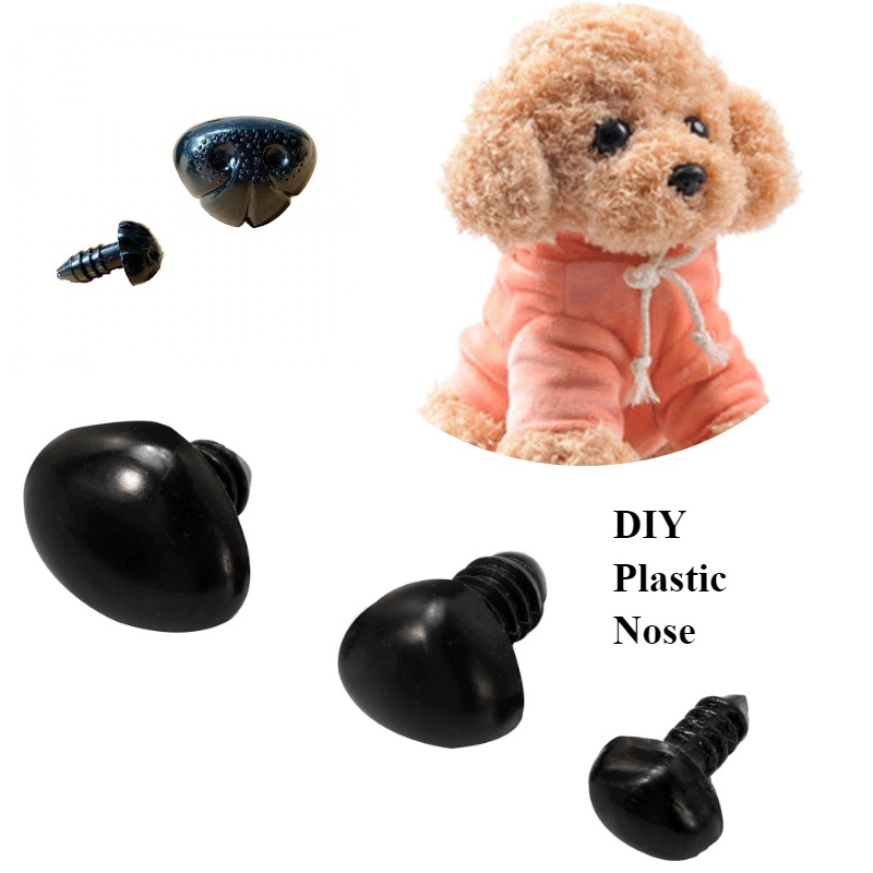 Amigurumi Screw Doll Nose/ Black Button Nose/ DIY Animal Screw Nose ...