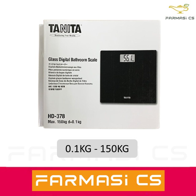 Tanita HD-378 Glass Digital Bathroom Scale (mechanical weighing scale, penimbang berat badan ...