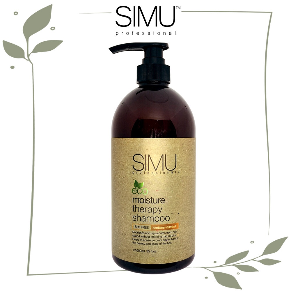SIMU PROFESSIONAL eco Moisture Therapy Shampoo 250ml / 1000ml | Shopee ...