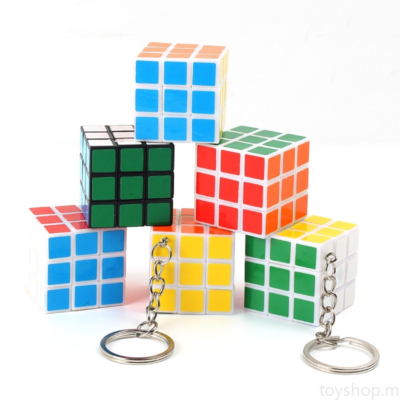 【NEW】 3x3 Mini Cute 3cm Rubik's Magic Square Puzzle Cube Three Speed ...