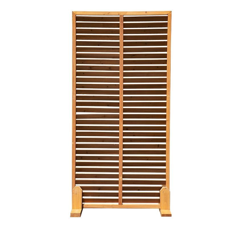 Wooden Louver Partition Outdoor Courtyard Balcony Fence Fence Indoor ...