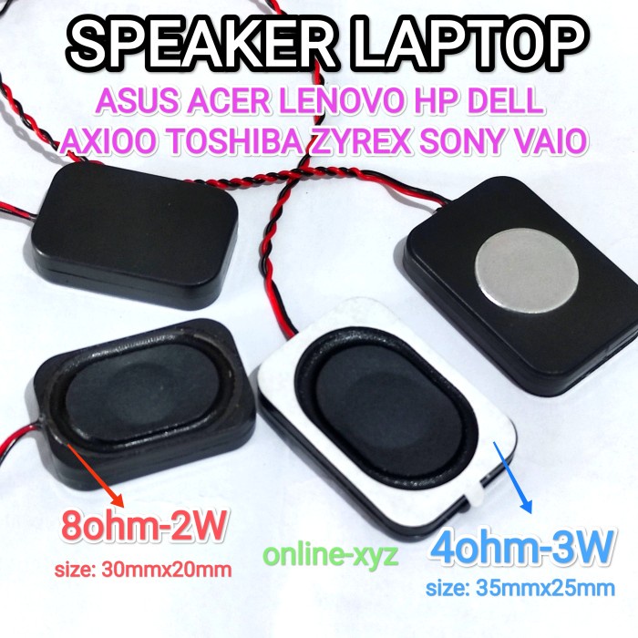 Dell AXIOO TOSHIBA ZYREX MSI SONY VAIO FUJITSU HP Laptop Speaker 3WATT ...