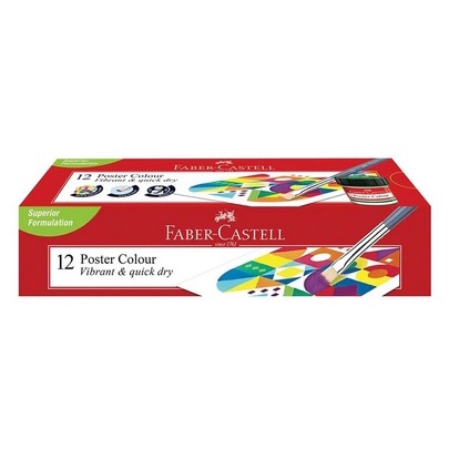 Poster Colours 12 Colours Faber Castell/ Water Colour Faber Castell ...