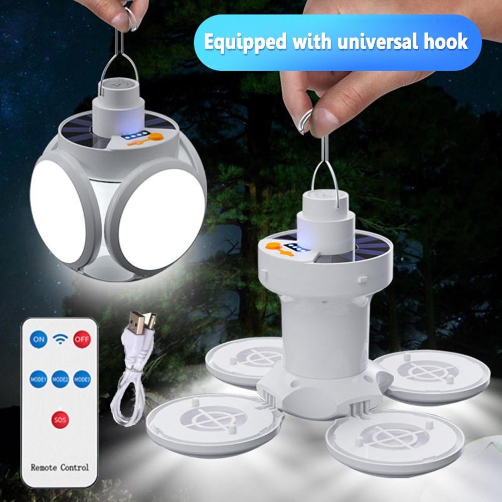 New Style Lamps LED Solar Light Emergency USB Foldable Led Bulb Cable ...