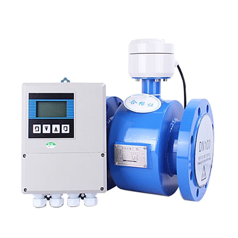 Split Electromagnetic Flowmeter Smart Sewage Liquid Water Pipe Electronic Digital Display Flow ...