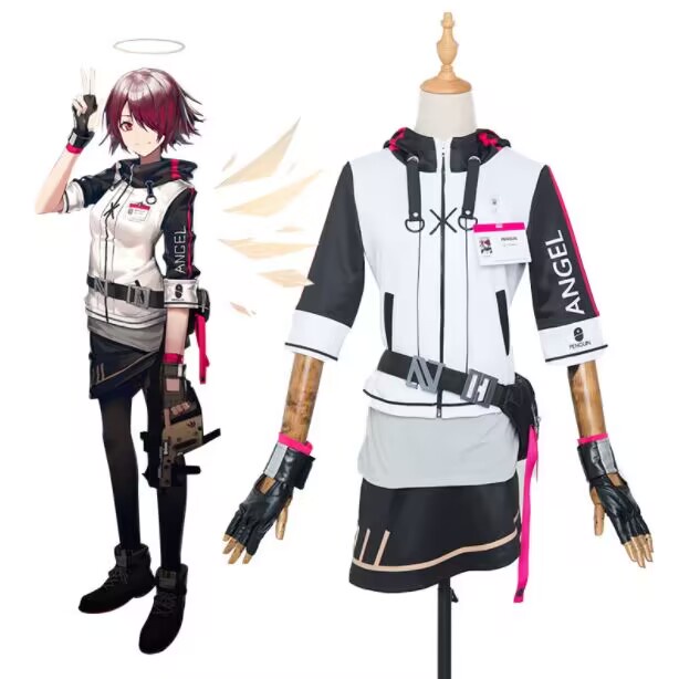 Arknights Exusiai cosplay Costume Halloween Carnival Party Suit Female ...