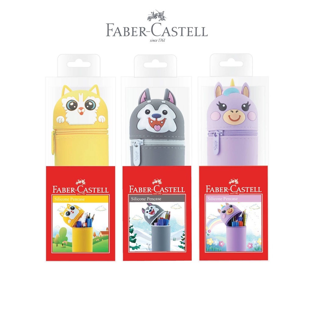Faber Castell Silicon Pencase Character Pencil Case Softcase Cute ...