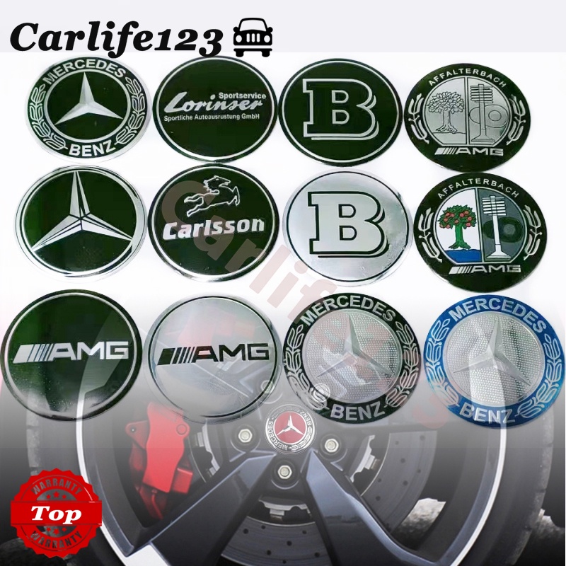 4Pcs 56mm 65mm Mercedes Benz BENZ AMG Car Hub Center Cover with Tire ...