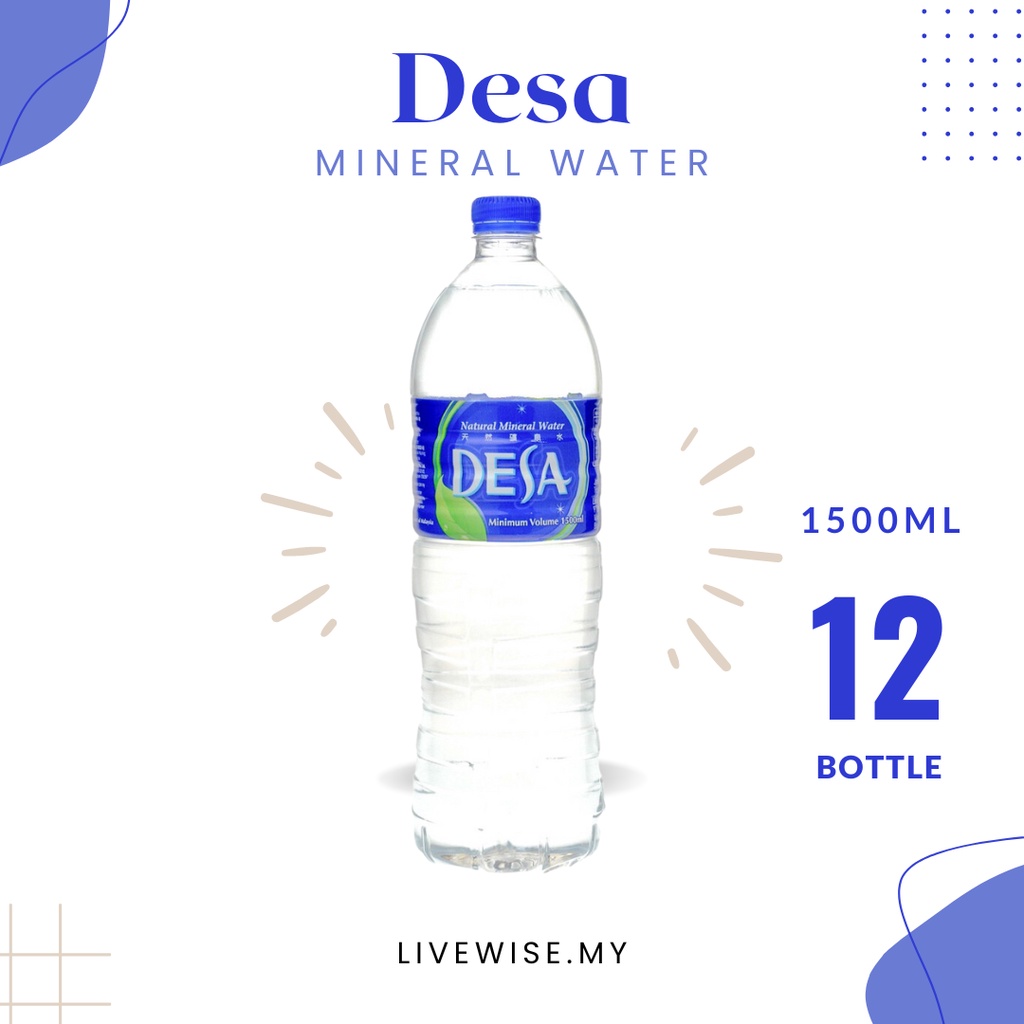 Desa Mineral Water 矿泉水 12 x 1500ml | Shopee Malaysia