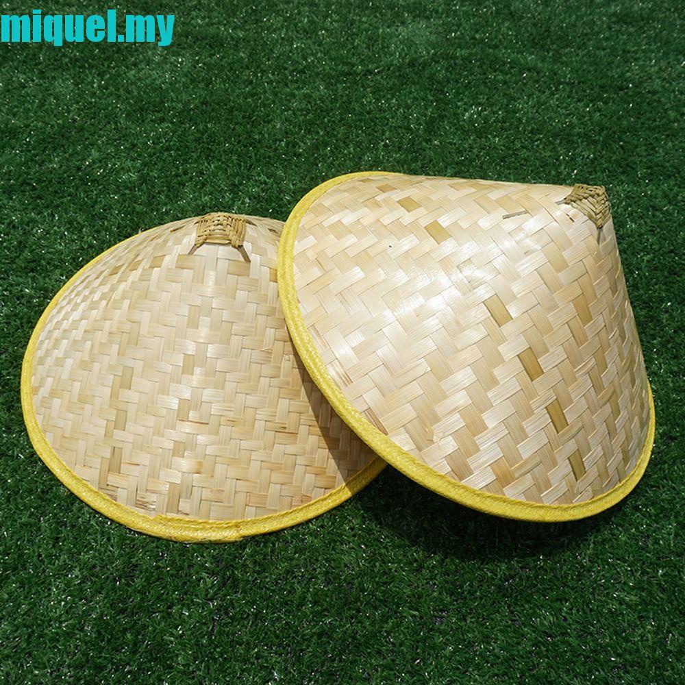 MIQUEL Bamboo Rattan Hats Sunscrean Hats Summer Hat Caps Farmer Hats ...