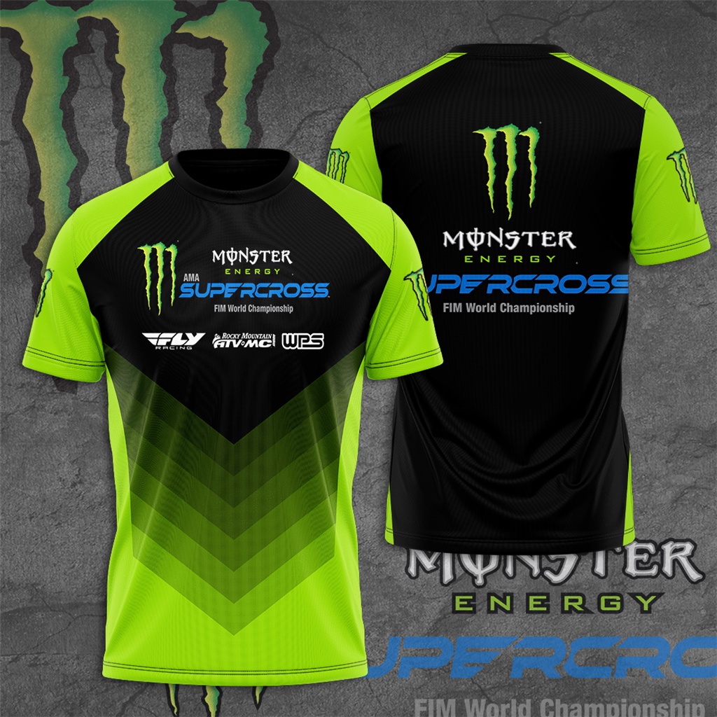 Ama Supercross Championship 3D Print Men's T-shirts Summer Short Sleeve ...