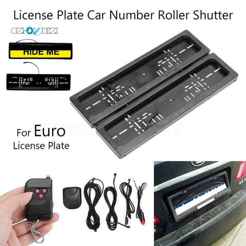 EU License Plate Car License Plate Shutter Car Number Roller Shutter ...