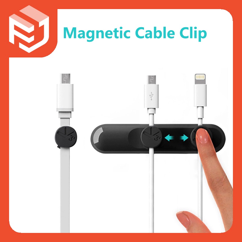Magnetic Clip Cable USB Cord Holder Cable Clip Cable Winder Organizer ...