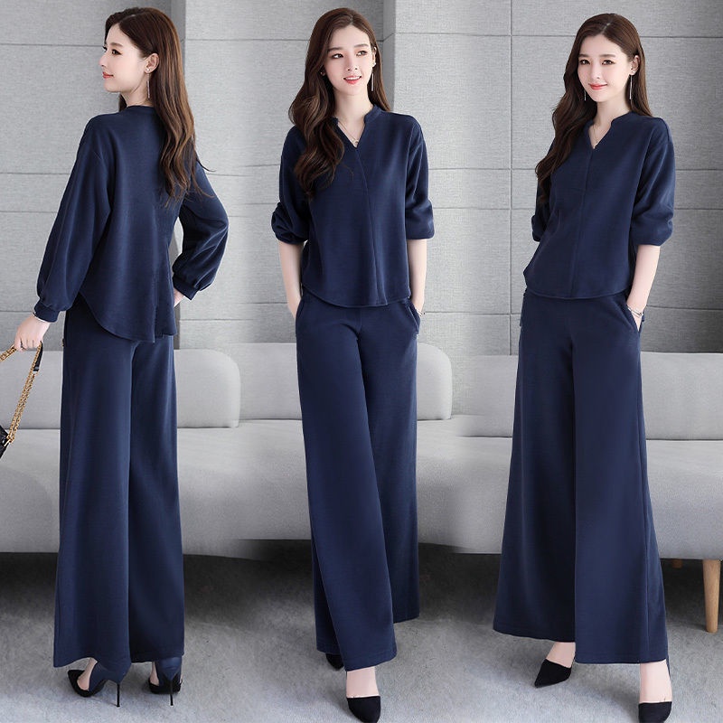 2PCS/Set Women Ladies Office Formal OL Wear Plus Size Loose Suit Set ...