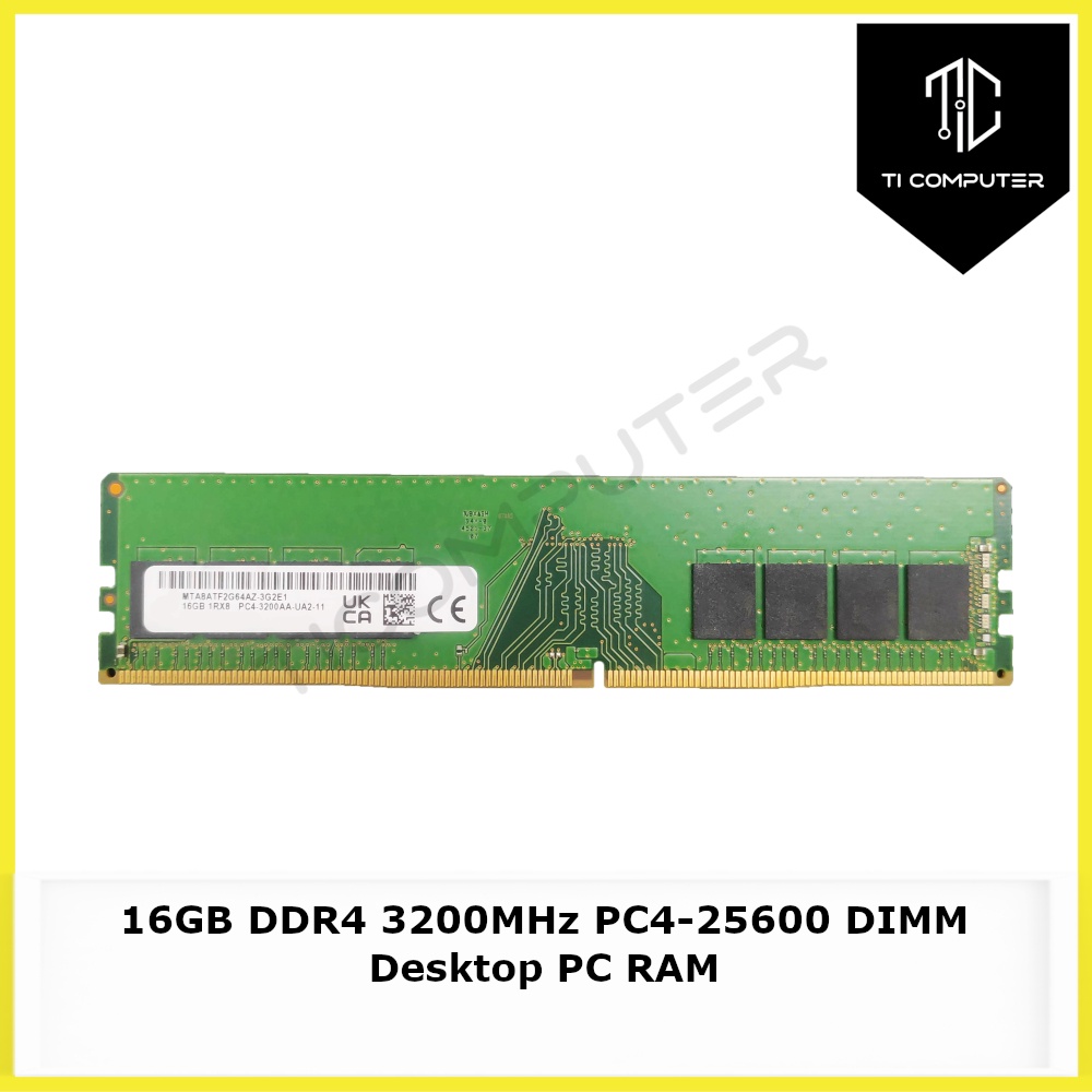 Used 16GB DDR4 3200MHz PC4-25600 DIMM Desktop PC RAM | Shopee Malaysia