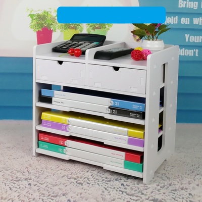 Tabletop file rack office desktop organizer A4 paper storage rack ...