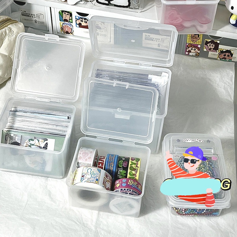 Frosted Storage Box Camera Card Storage Case Multifunction Compartments ...