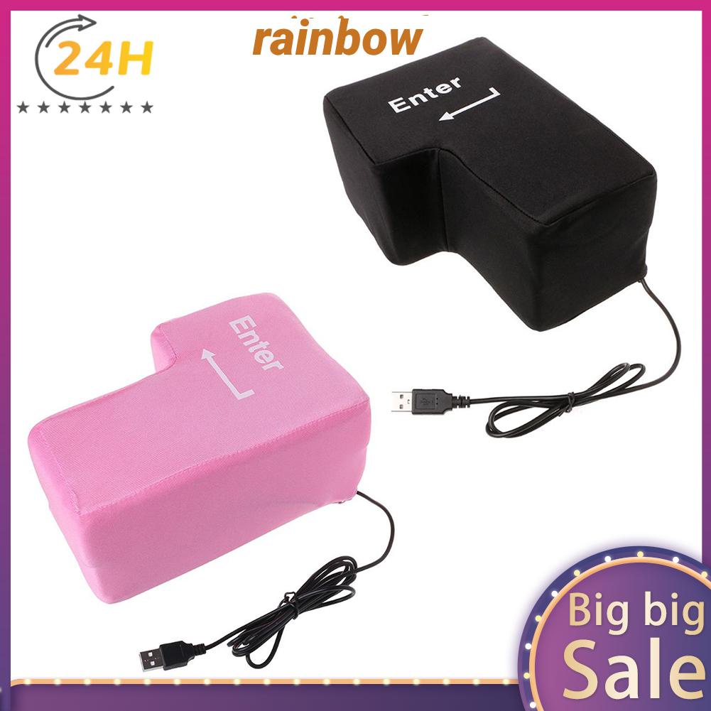 Anti-Stress Computer Huge Enter Key Big Giant USB Keyboard Vent Button ...