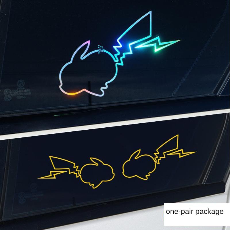 Pikachu car stickers motor car sticker personality body to paste glass ...