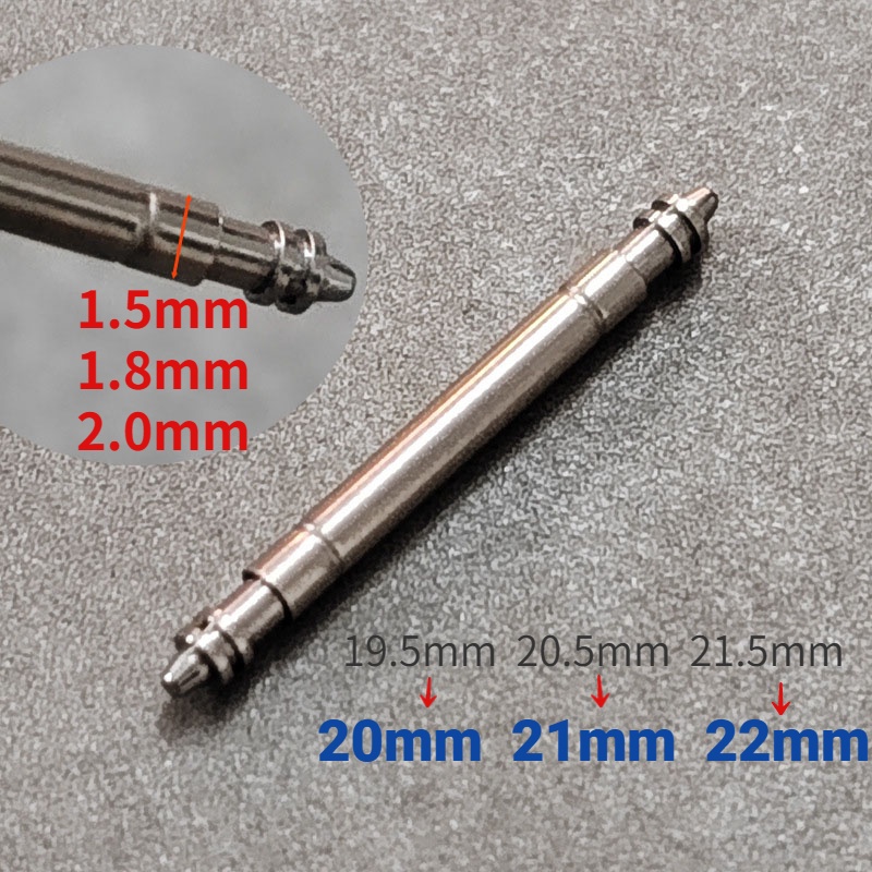 20mm 21mm 22mm Stainless Steel Bars 5pcs Watch Spring Bar Links 1.5mm 1 ...