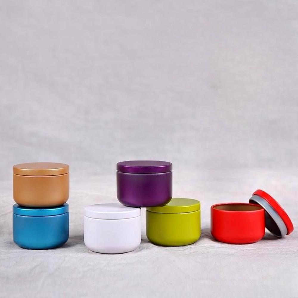 Multicolor Small Square Round Tinplate Tea Tin Can Exquisite Candy Gift ...