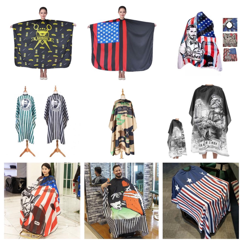 Adult/Kids Hairdressing Capes Apron Perm Shawl Hair Cutting Gown Waterproof Hairdressing Cape ...