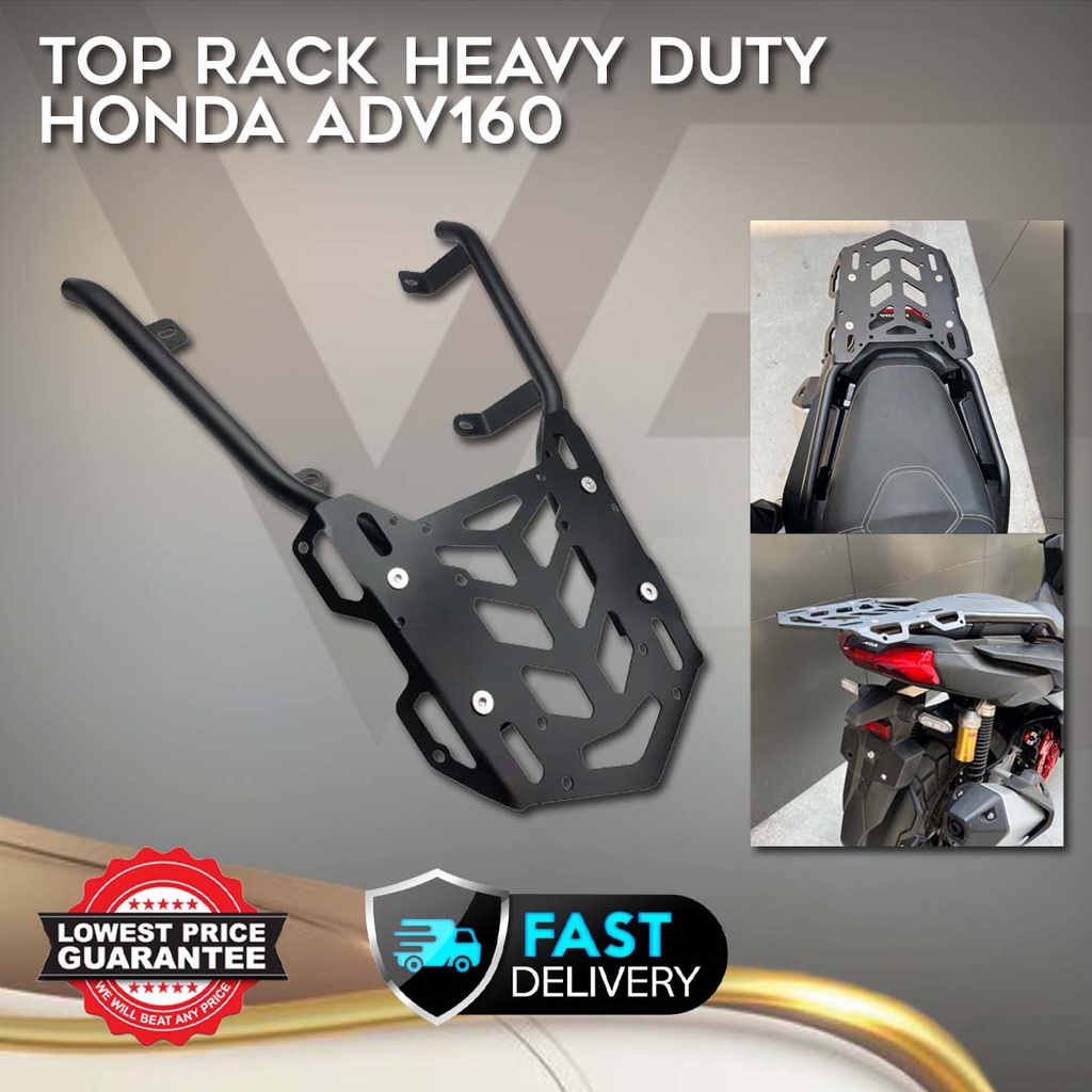 EMS Top Rack Heavy Duty For Honda ADV-160 Monorack Besi Tebal 3MM (2023 ...