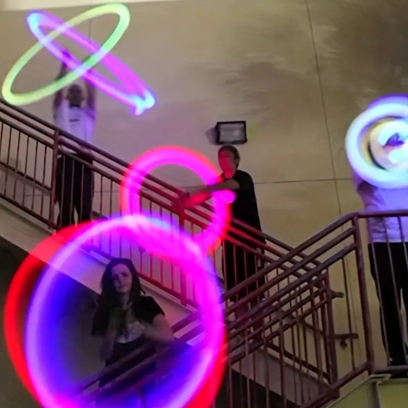 LED POI Ball Luminous Belly Dance Throwing Ball Yoga Exercise Props ...