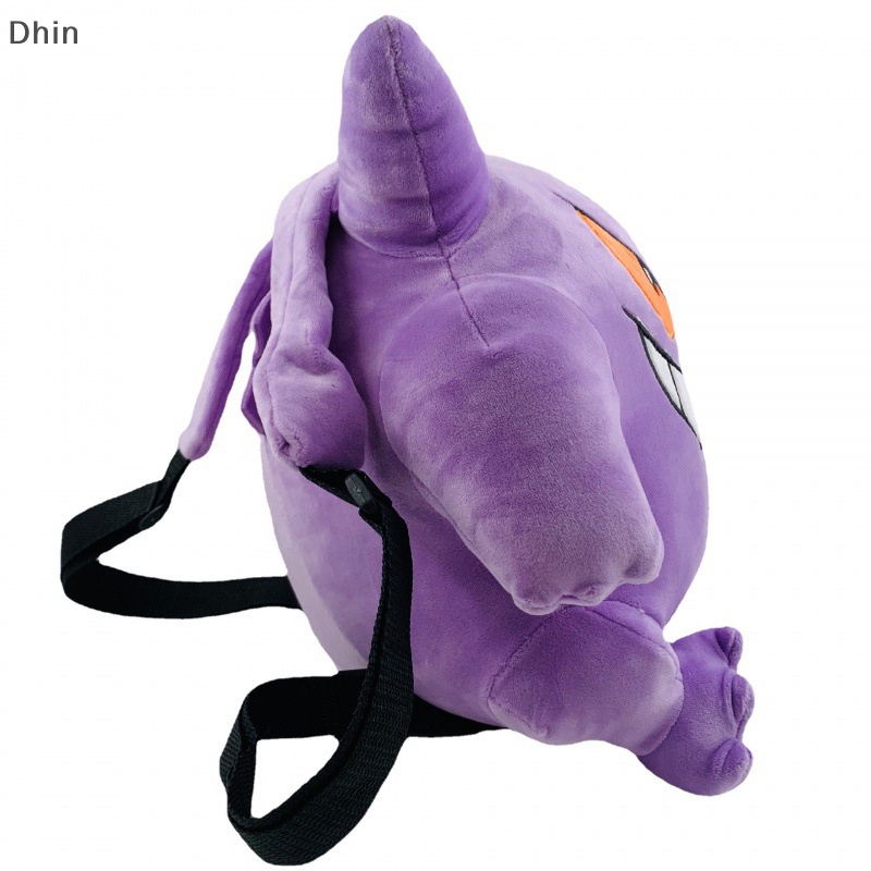 [Dhin] 30cm Kawaii Pokemon Gengar Backpack Plush Bag Cosplay Student ...